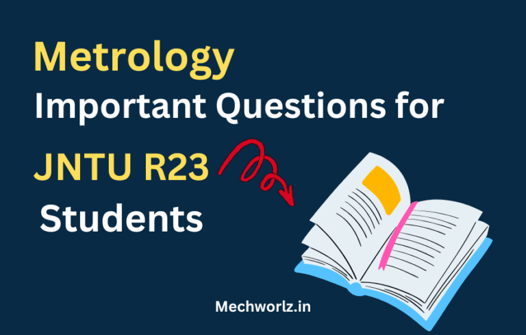 Metrology Important Questions For R23 Students